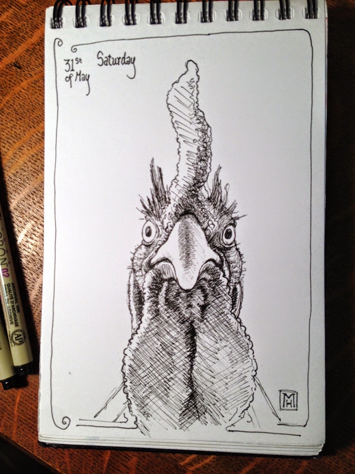 Sketching From A Life: Sketch of the Day, 31st of May. Rooster!