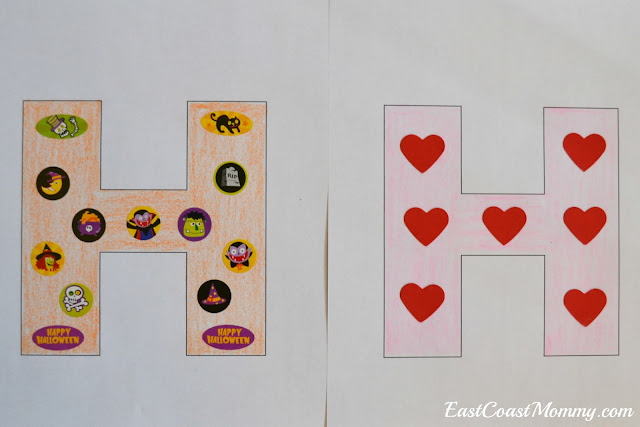 East Coast Mommy: Alphabet Crafts - Letter H