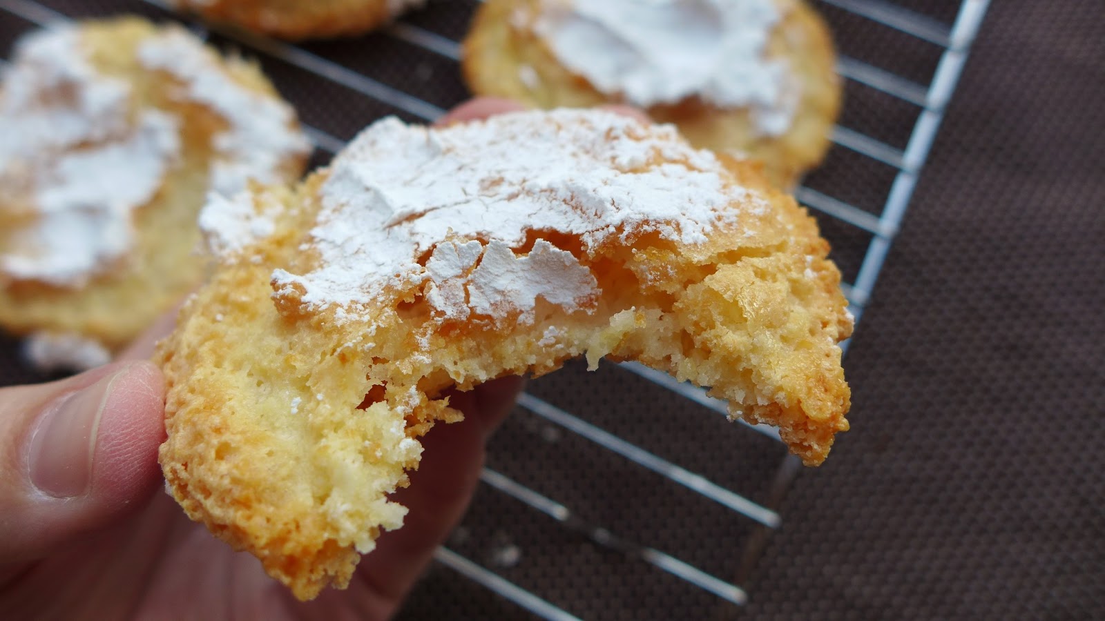 Dimples & Delights: Almond Cloud Cookies