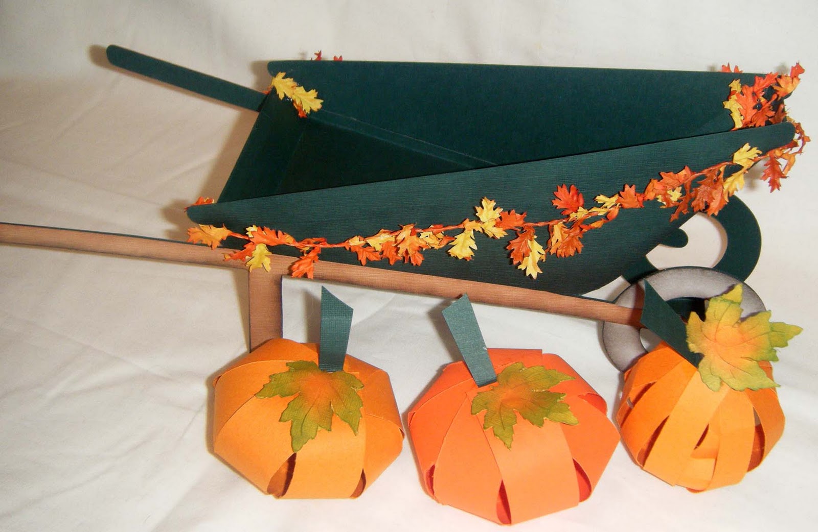 Cards by CG: Fall 3-D Wheelbarrow