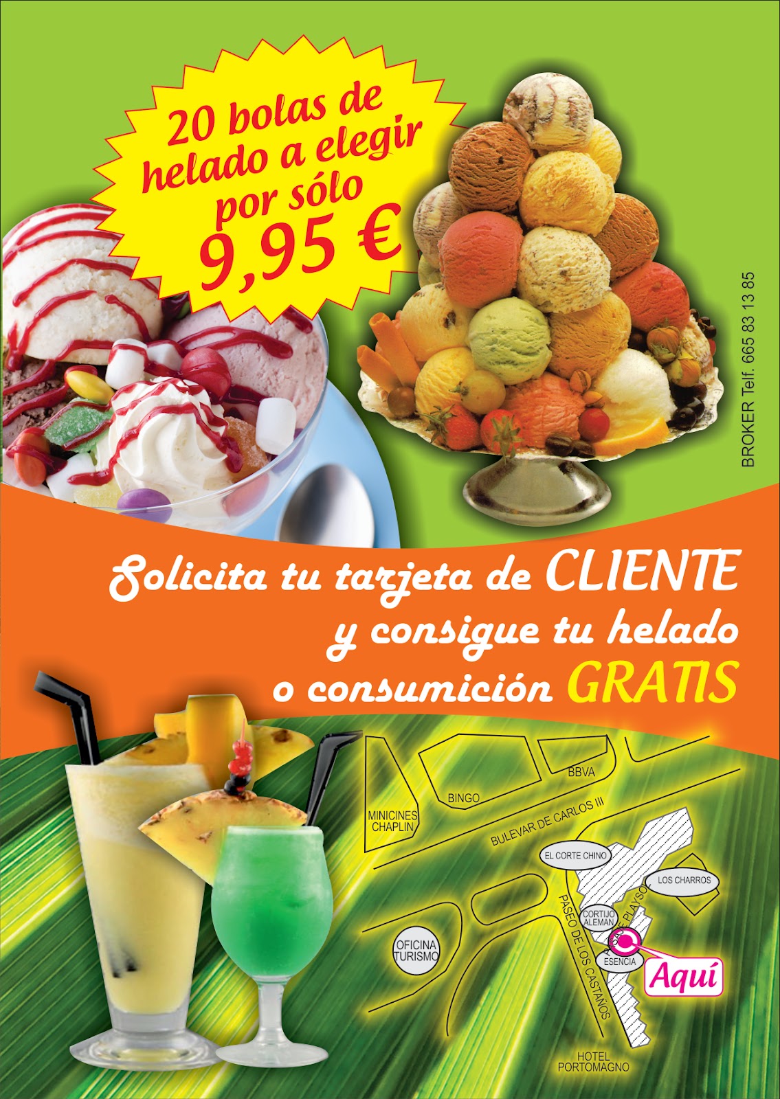Broker Soluciones Gráficas: Ejemplo de publicidad de heladería