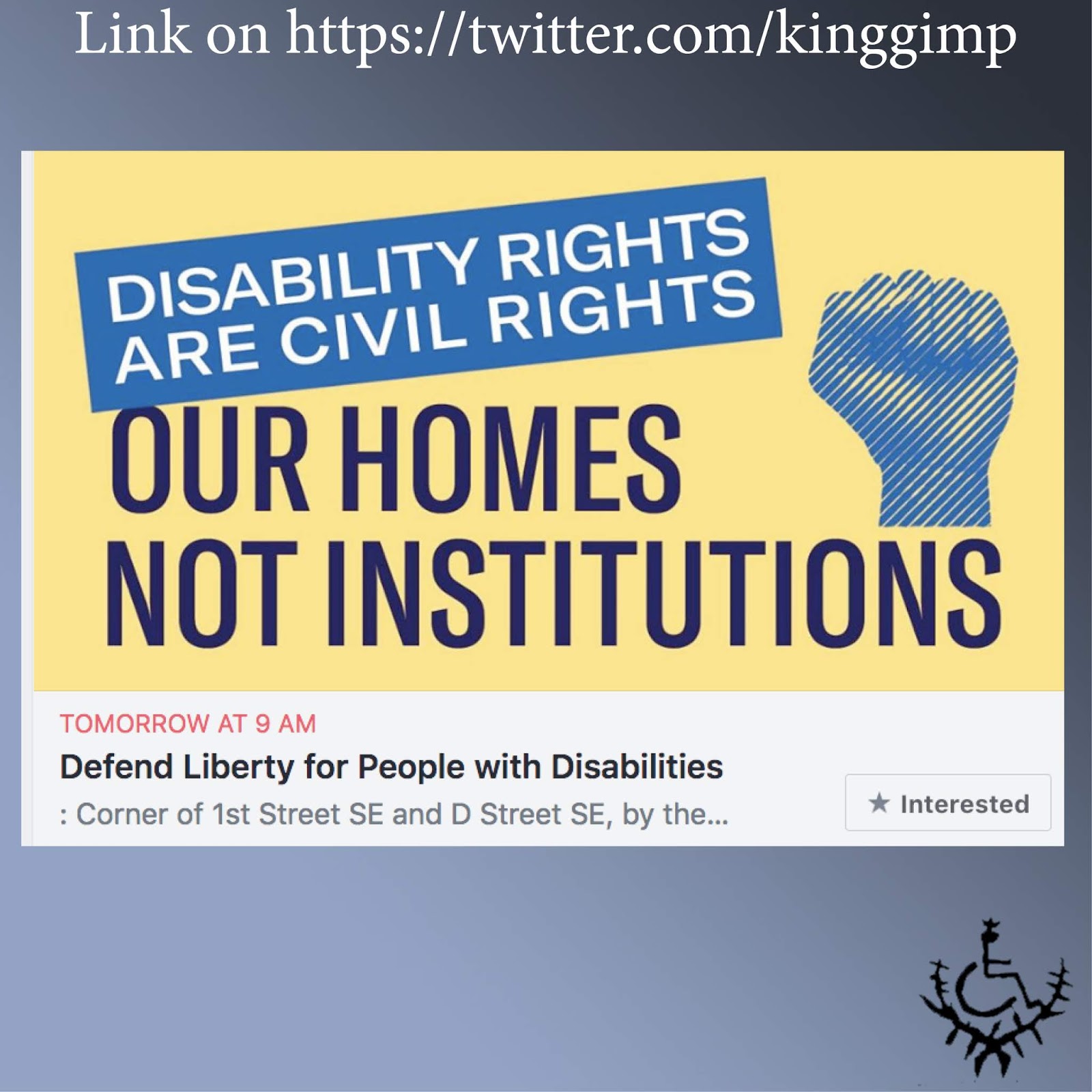 Dan K. King Gimp: Disability Movement in Maryland