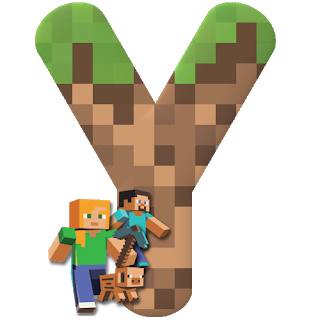 Abecedario con Personajes de Minecraft. Minecraft Characters Alphabet ...