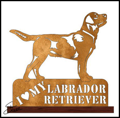Scrollsaw Workshop: I Love My Labrador Retriever Scroll Saw Pattern.