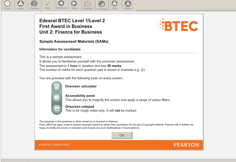 BTEC L2 Unit 2 - Finance for Business