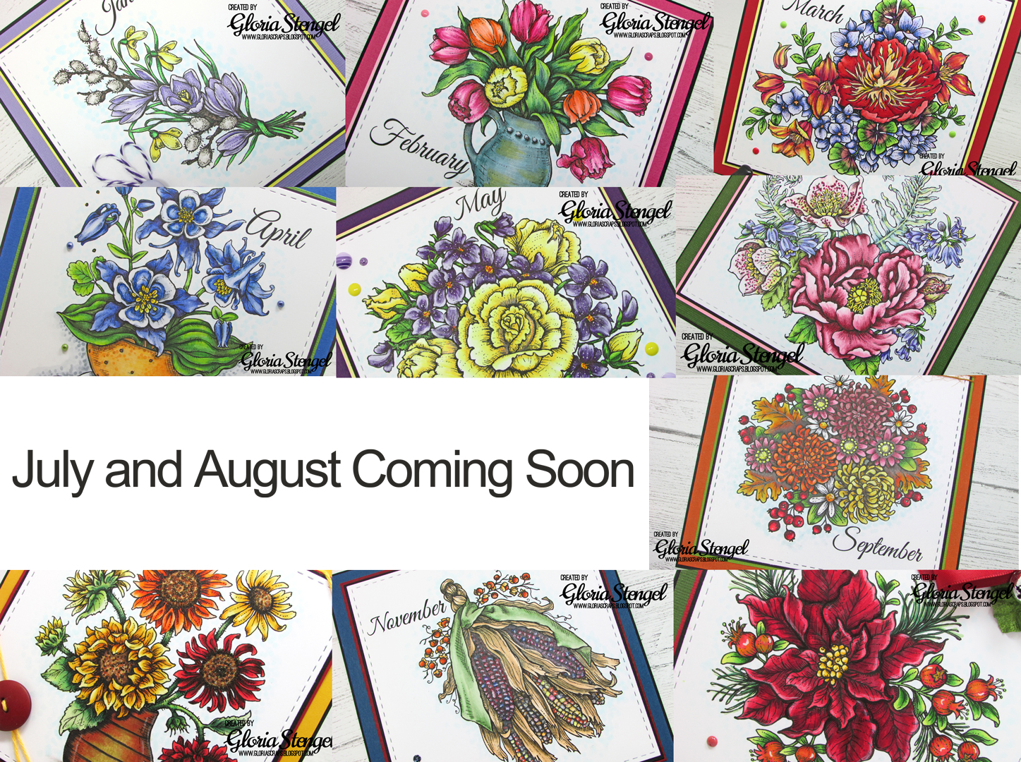 Scraps of Life: Monthly Coloring Series - June