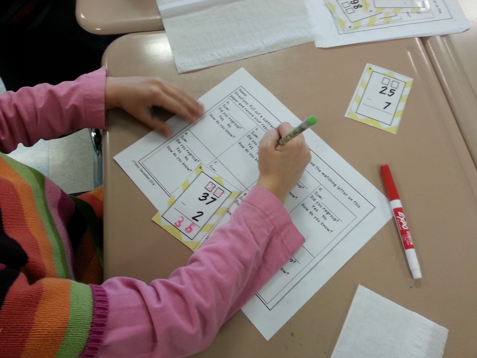 Double Digit Subtraction Centers