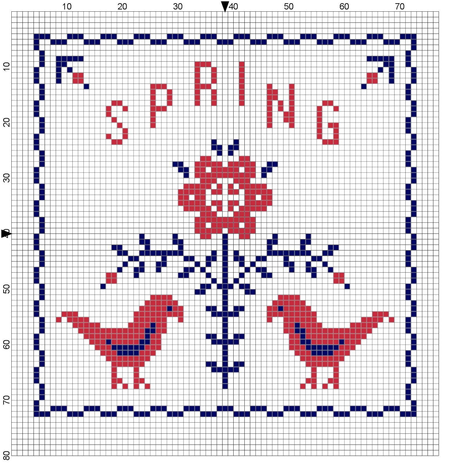 The world according to Ági: Spring square - free cross stitch pattern