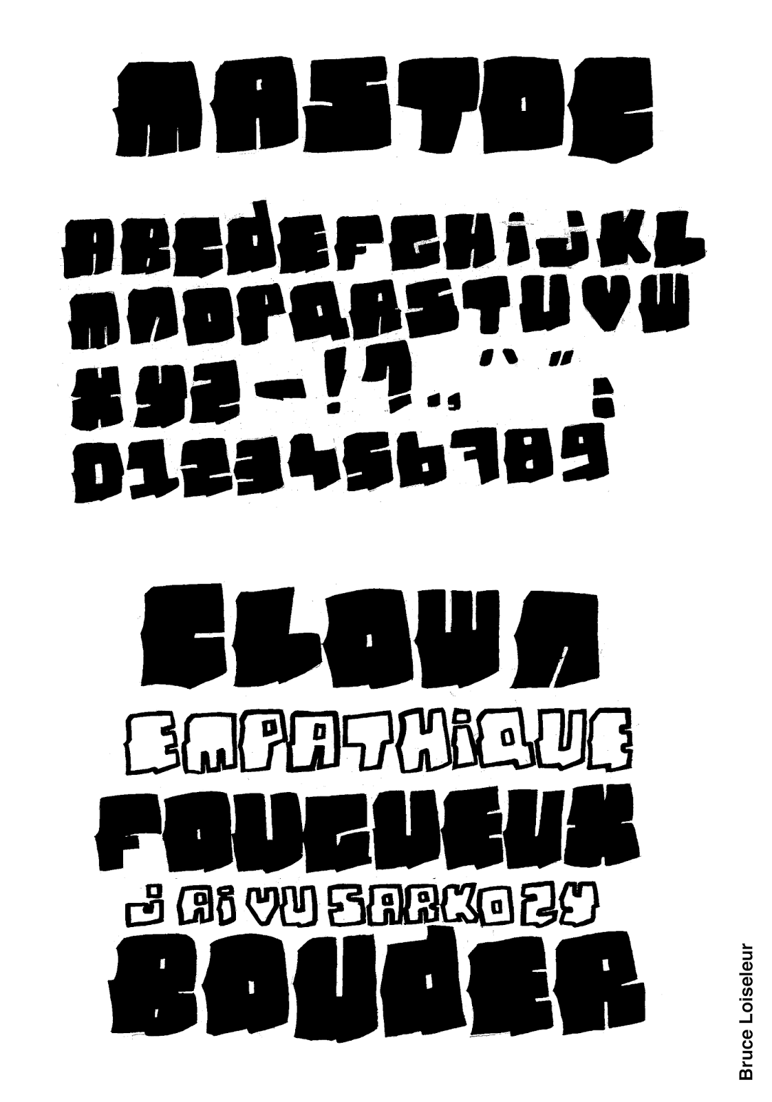 la salle 100: Typo-Module - Premières recherches