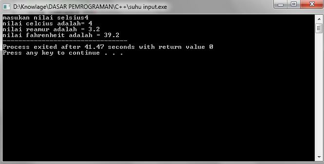 contoh program bahasa c++ sederhana