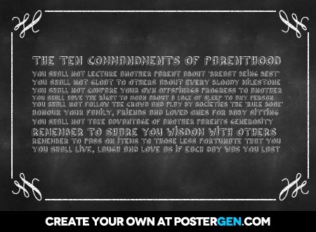 The Ten Commandments of Parenthood ... The Yorkshire Dad Blog ...