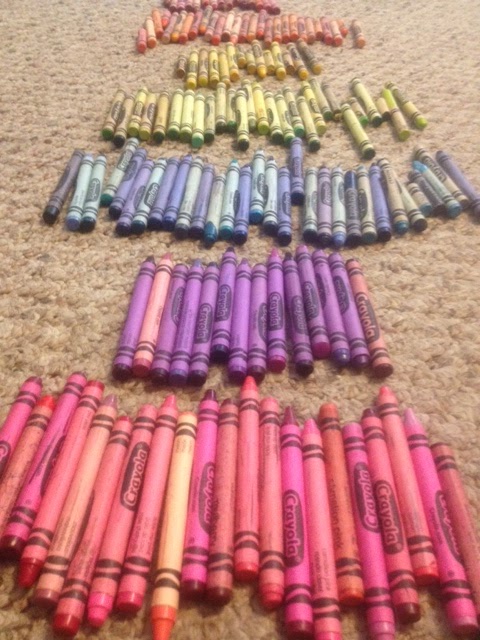 A Million Shades of Purple: Melted Crayons