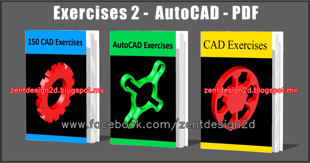 20 Day of 2D and 100 CAD Exercises - PDF ~ ZENT DESIGN 2D