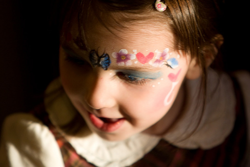 Painting Face Unique: Heart Face Painting