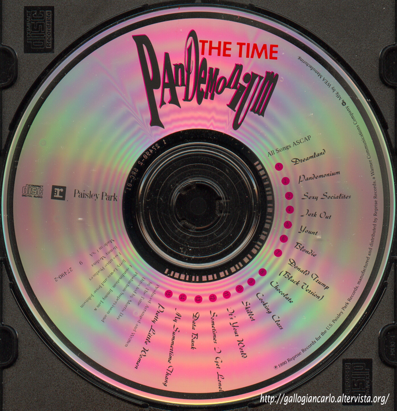 The Time – "Pandemonium" CD EAN 075992749022 – – Fotografie ed altro