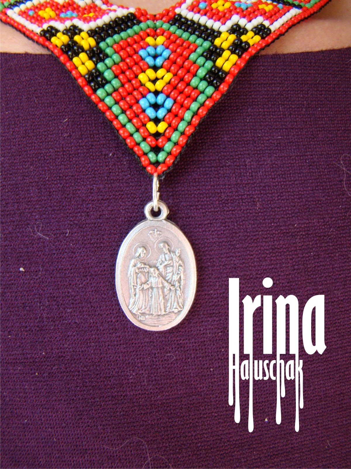 Hand-made by Irina Haluschak: Traditional ukrainian gerdan Beaded ...