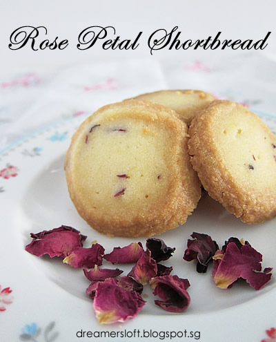 DreamersLoft: Rose Petal Shortbread