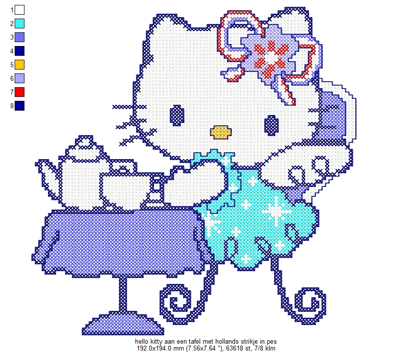 Cross Stitch : Hello Kitty Cross Stitch