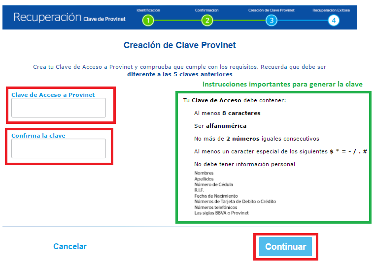 Recuperar Usuario Provinet Personas - Método 1 - Paso a Paso - BBVA ...