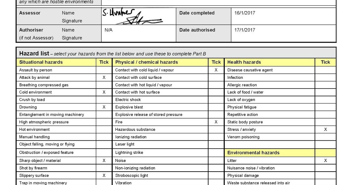 David Jones Year 13 Media Studies: Location Recce and Risk Assessment