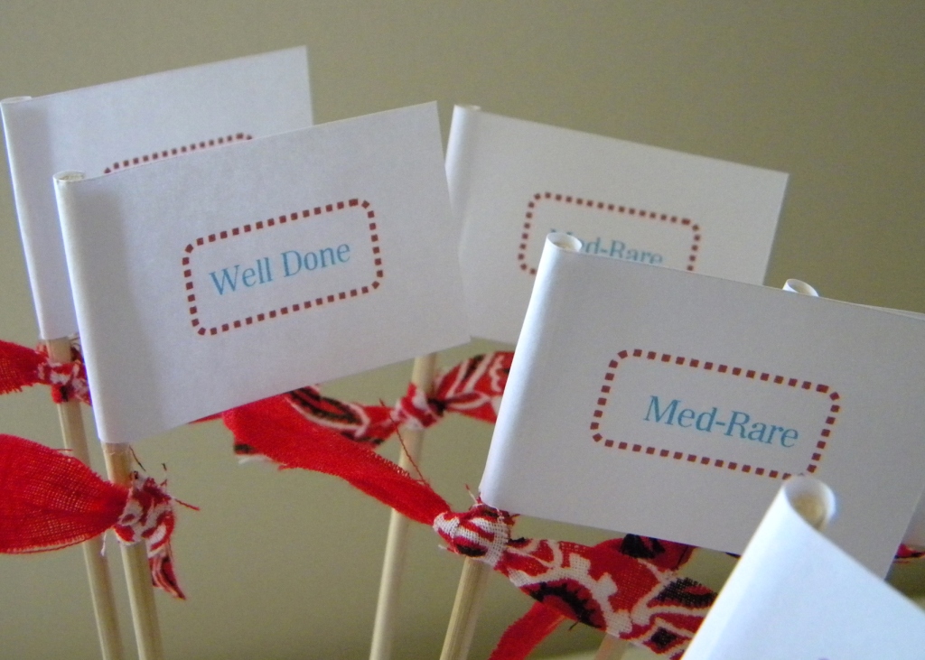 homework: Celebrations: red bandana bbq sticks