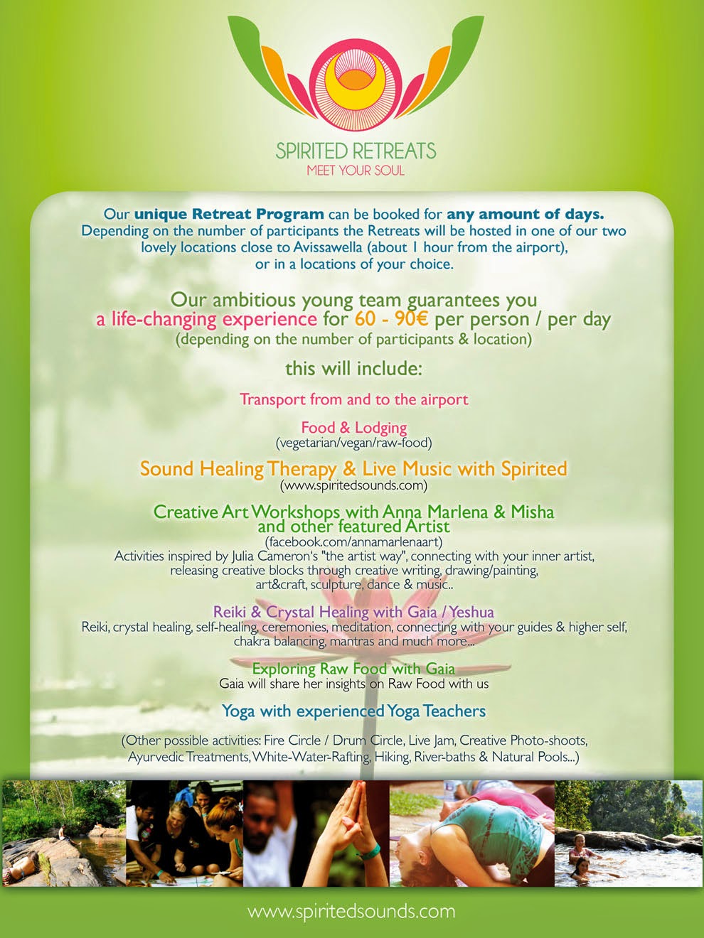 Spirited Retreats Sri Lanka: Retreat Program