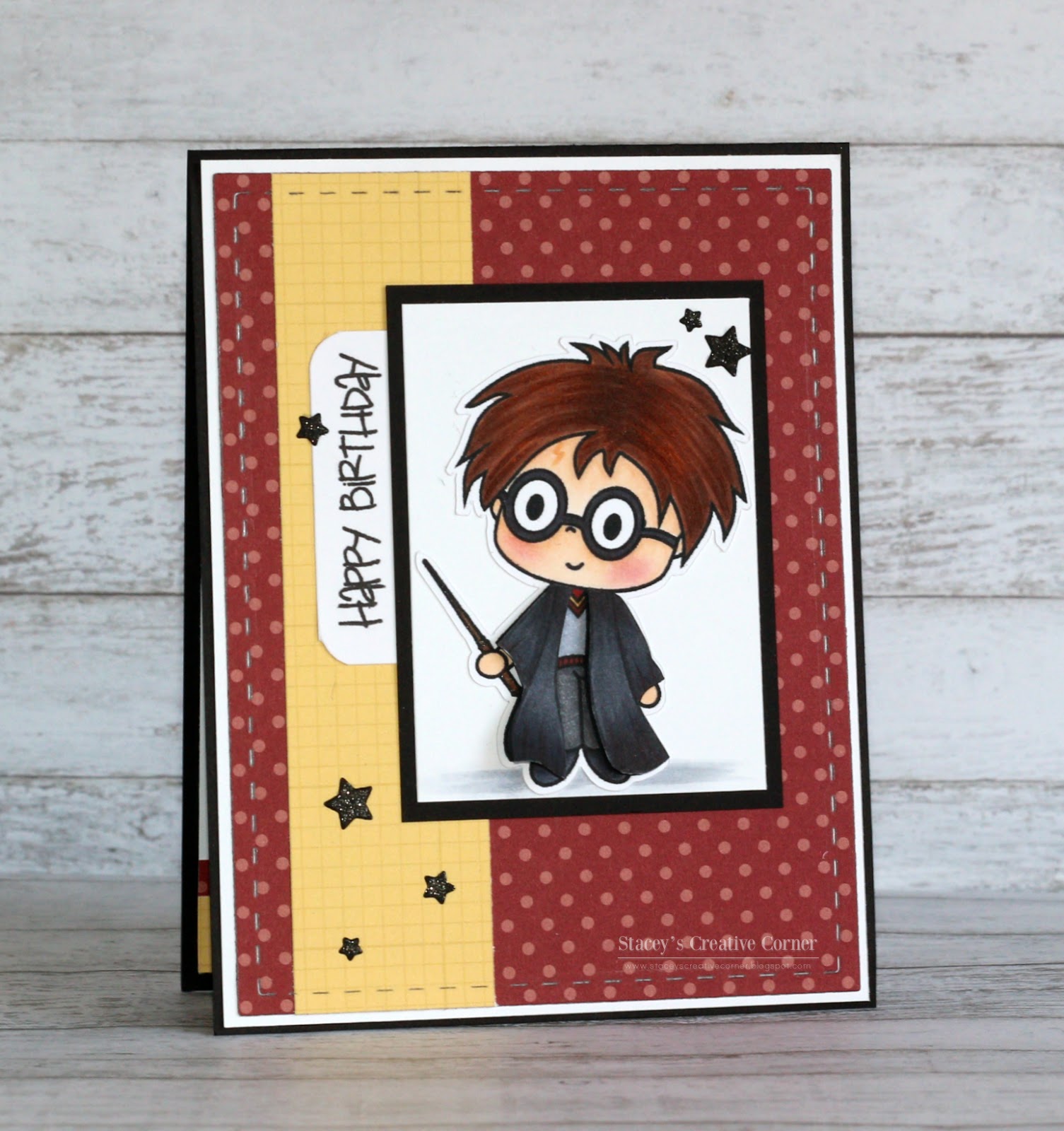 Stacey's Creative Corner: A wizard birthday card