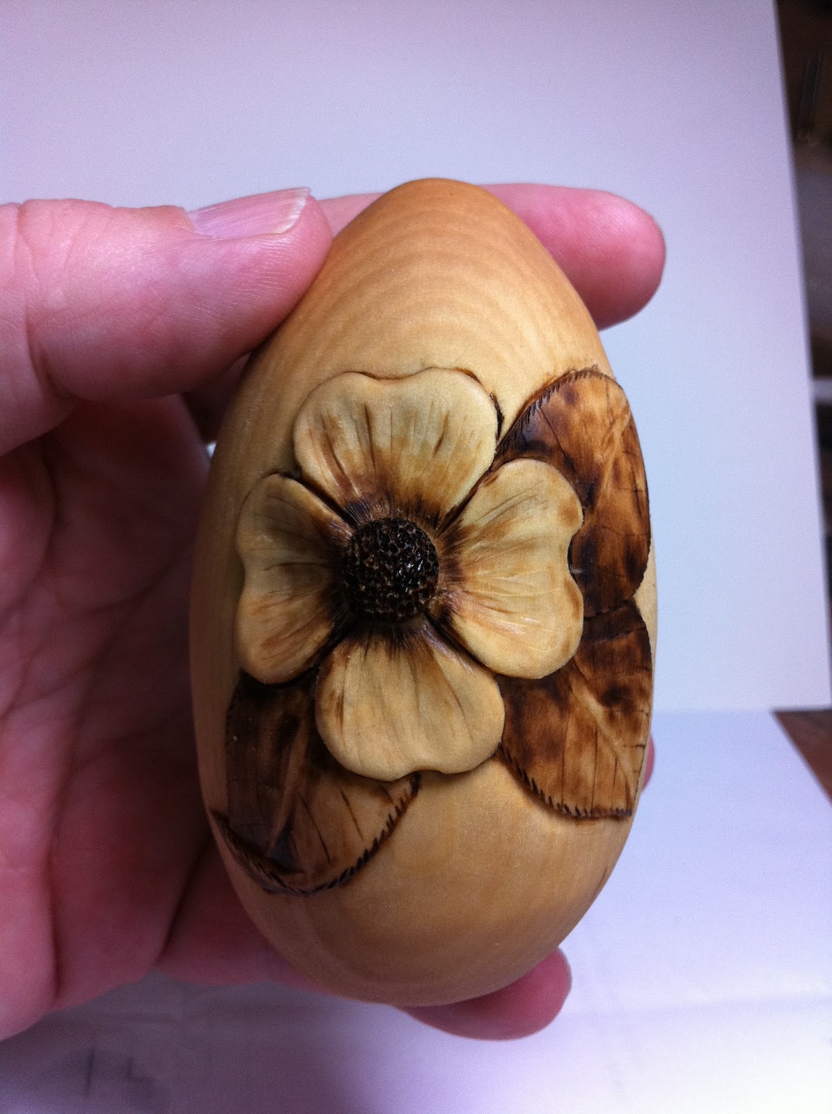 Mike Pounders Wood Carving: A Difficult Egg