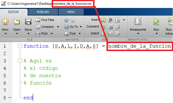 Usuarios MATLAB en español: Creación de funciones en MATLAB (parte 1)