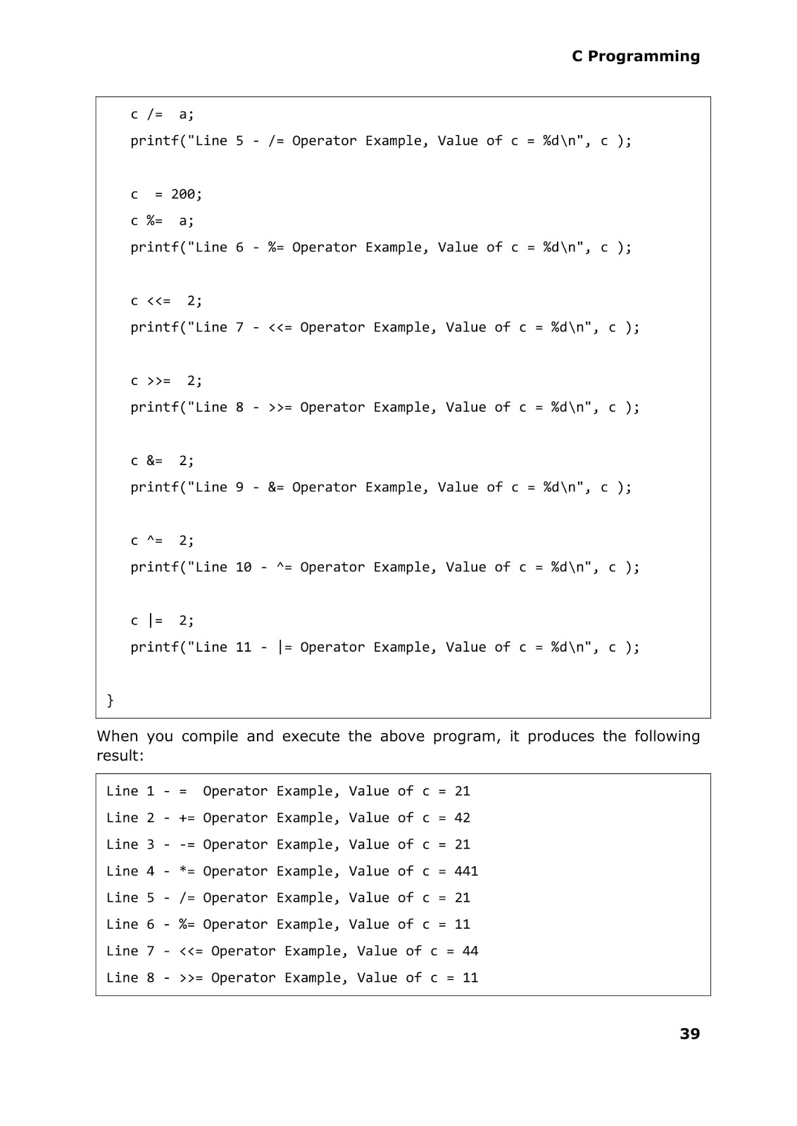Computer Languages And Work From Home Jobs C Language Operators