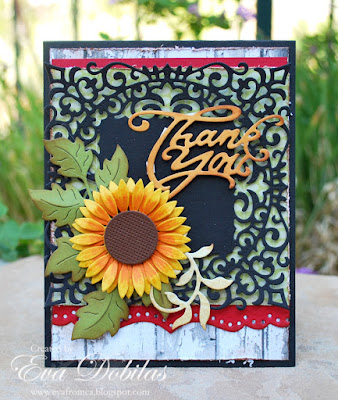 Thank you card by Eva Dobilas - Cheery Lynn Designs Inspiration Blog