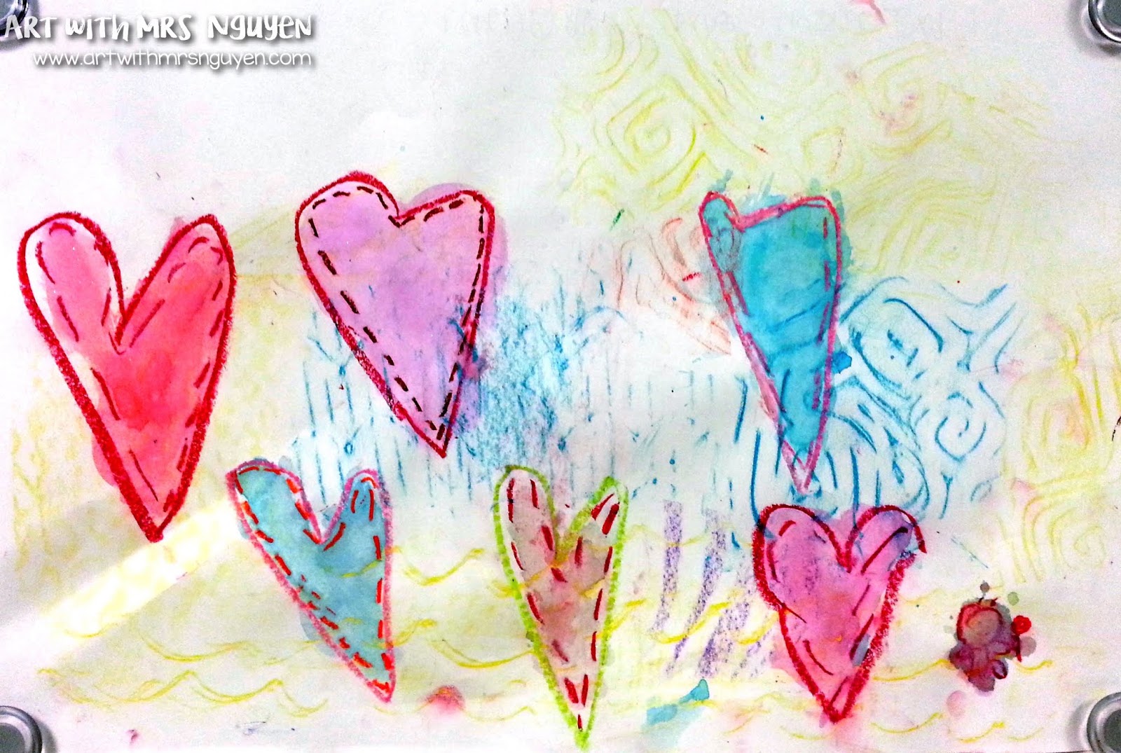Jim Dine inspired heART (1st) | Art with Mrs. Nguyen