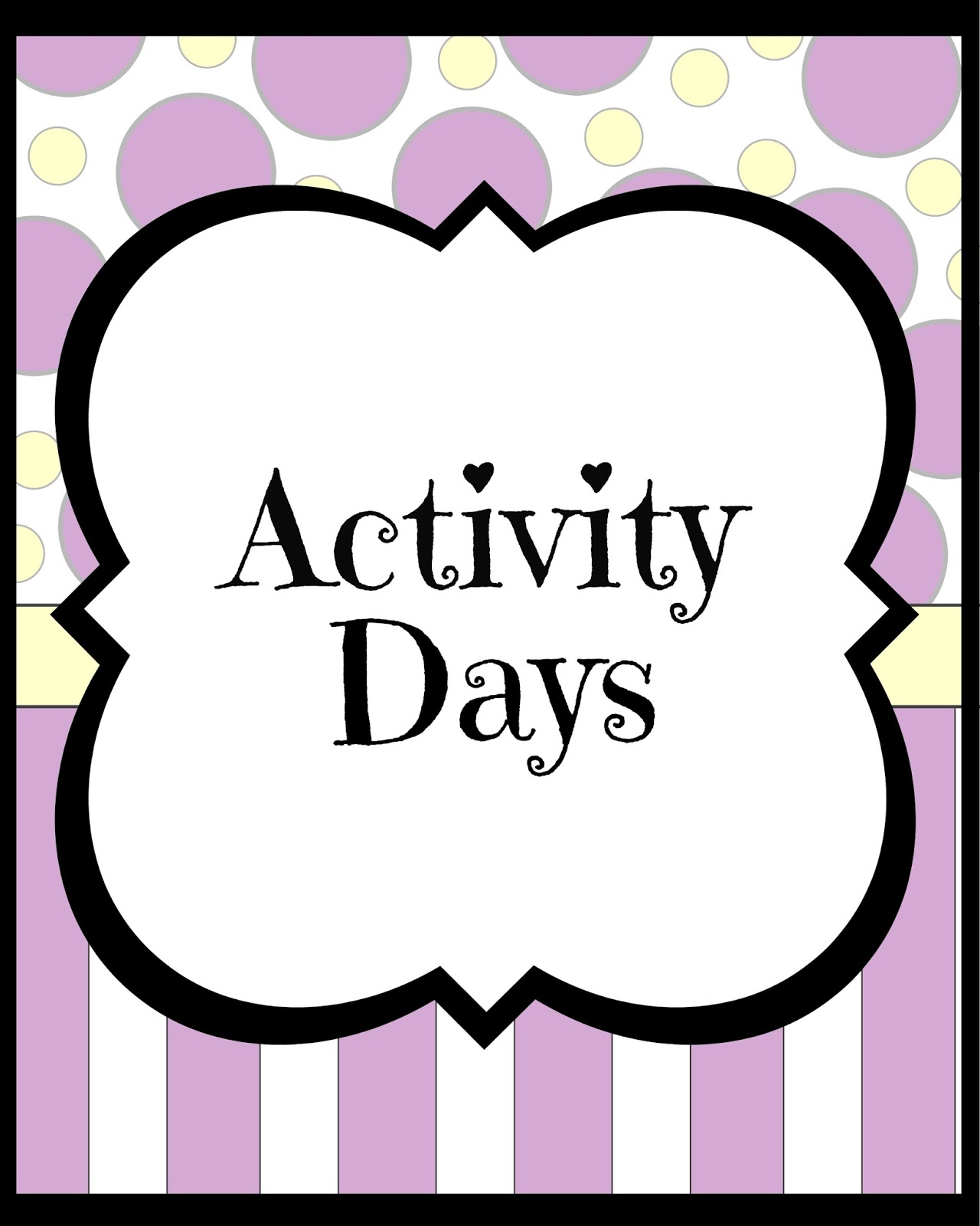 Simply Jaimie: activity days binder cover
