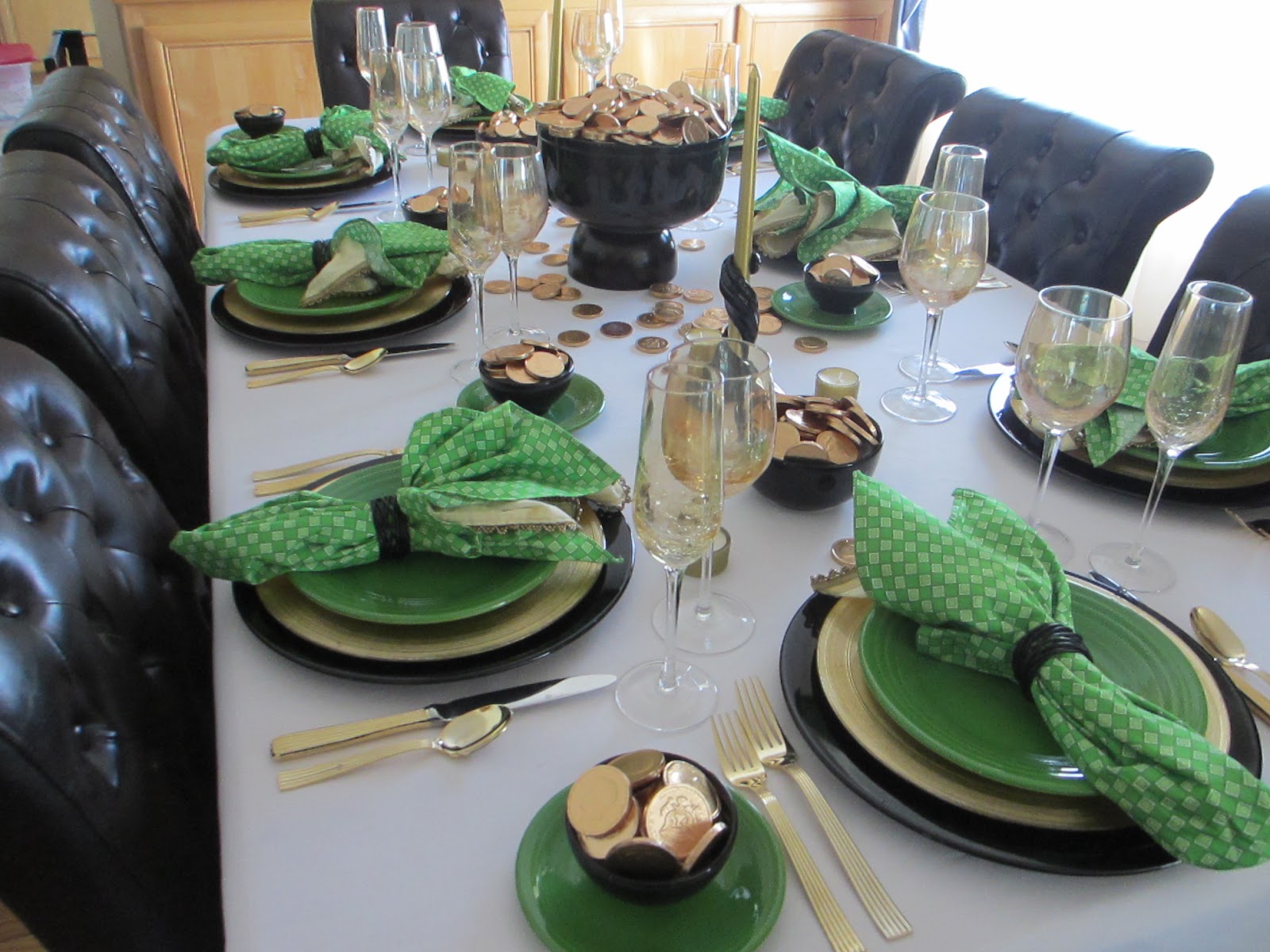 The Welcomed Guest: Pot of Gold Tablescape