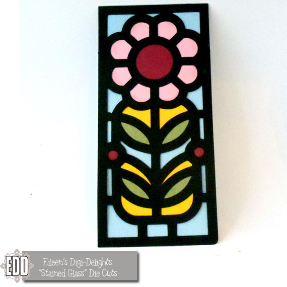 EILEEN'S DIGI-DELIGHTS Designs: "Stained Glass" Paper Die Cut