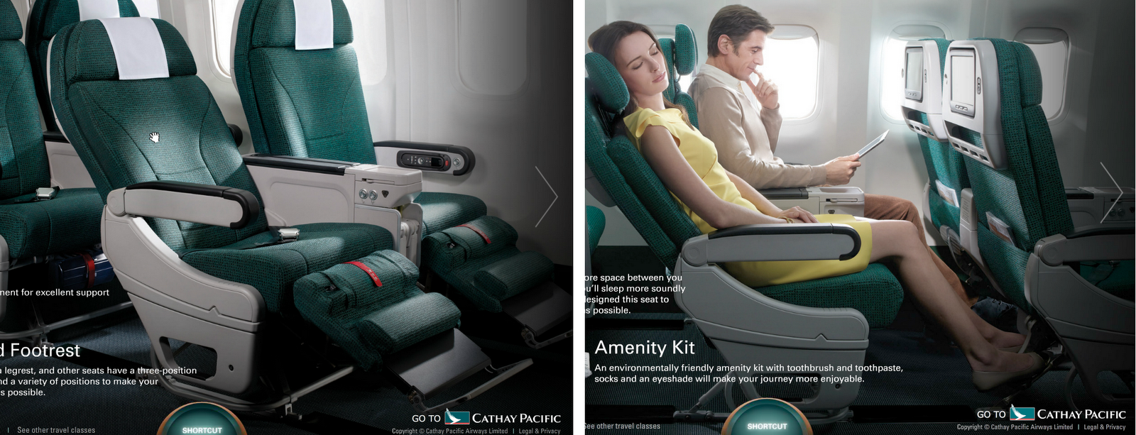 Spotting Aeroplanes: Flight Review - CX 888 - Premium Economy