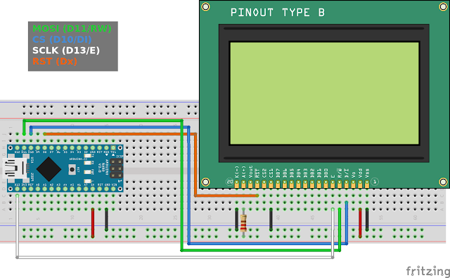 C Code for Text Mode on ST7920 Graphic LCD · One Transistor