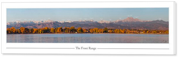 14er Art : Mountain Ranges with Peak Labeling