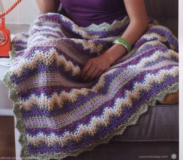 Ely Handmade: Pătură croşetată - schiţă