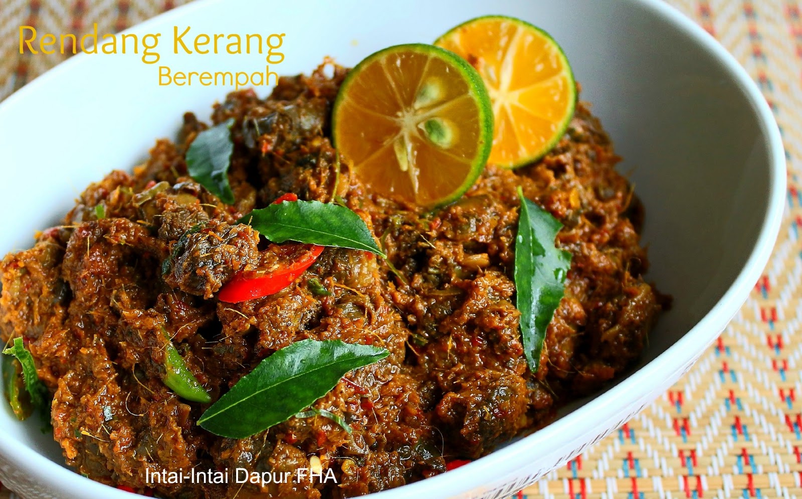 RENDANG KERANG BEREMPAH - FHA Selemak Santan
