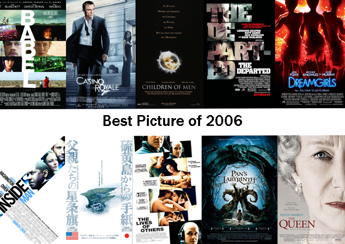 A Mythical Monkey writes about the movies: 2006 Alternate Oscars