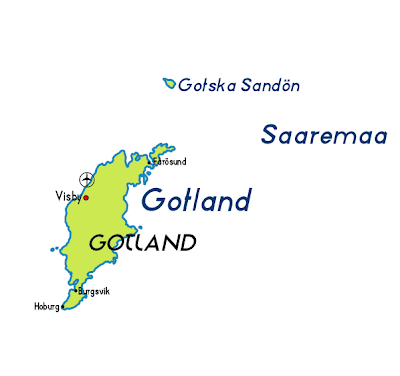 Gotland Map Province City | Map of Sweden Political Region Province City