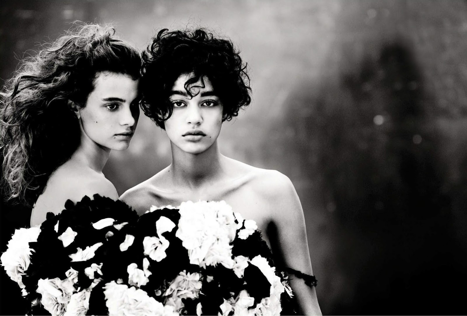 damaris goddrie and luz sanchez by paolo roversi for vogue italia ...