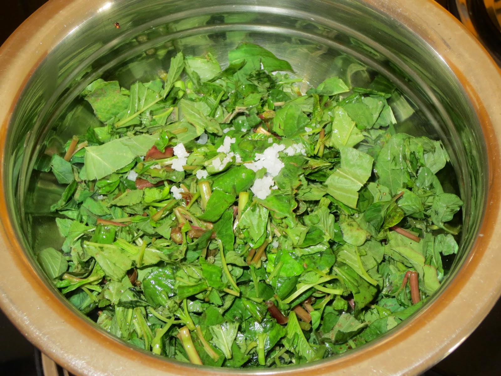 Harive soppu sasive / Amaranthus in mustard curry ~ Enjoy cooking