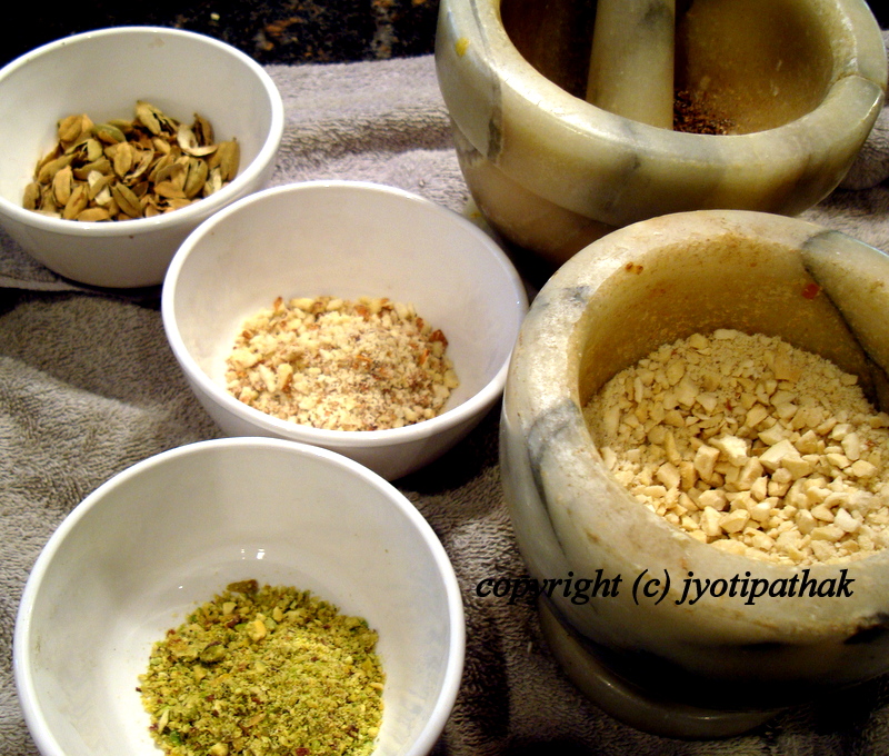 Taste of Nepal: Sikarni - (yogurt, saffron, pistachio dessert)