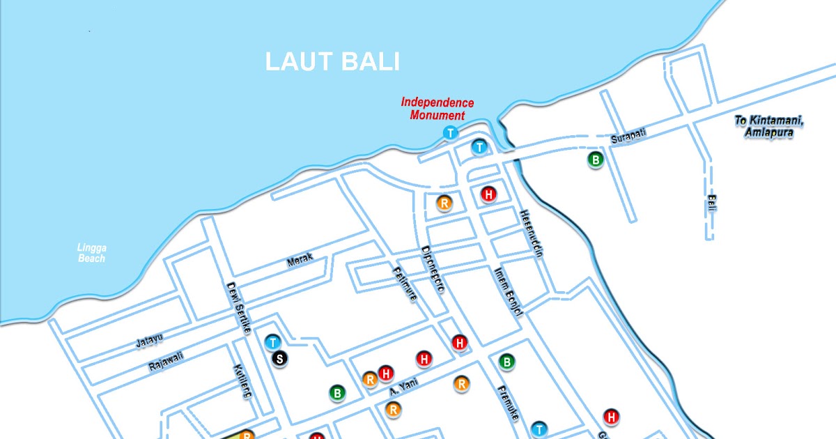 Peta Singaraja, Peta wisata Bali - Web Sejarah