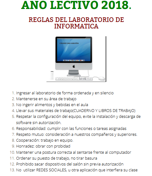 Reglas del laboratorio