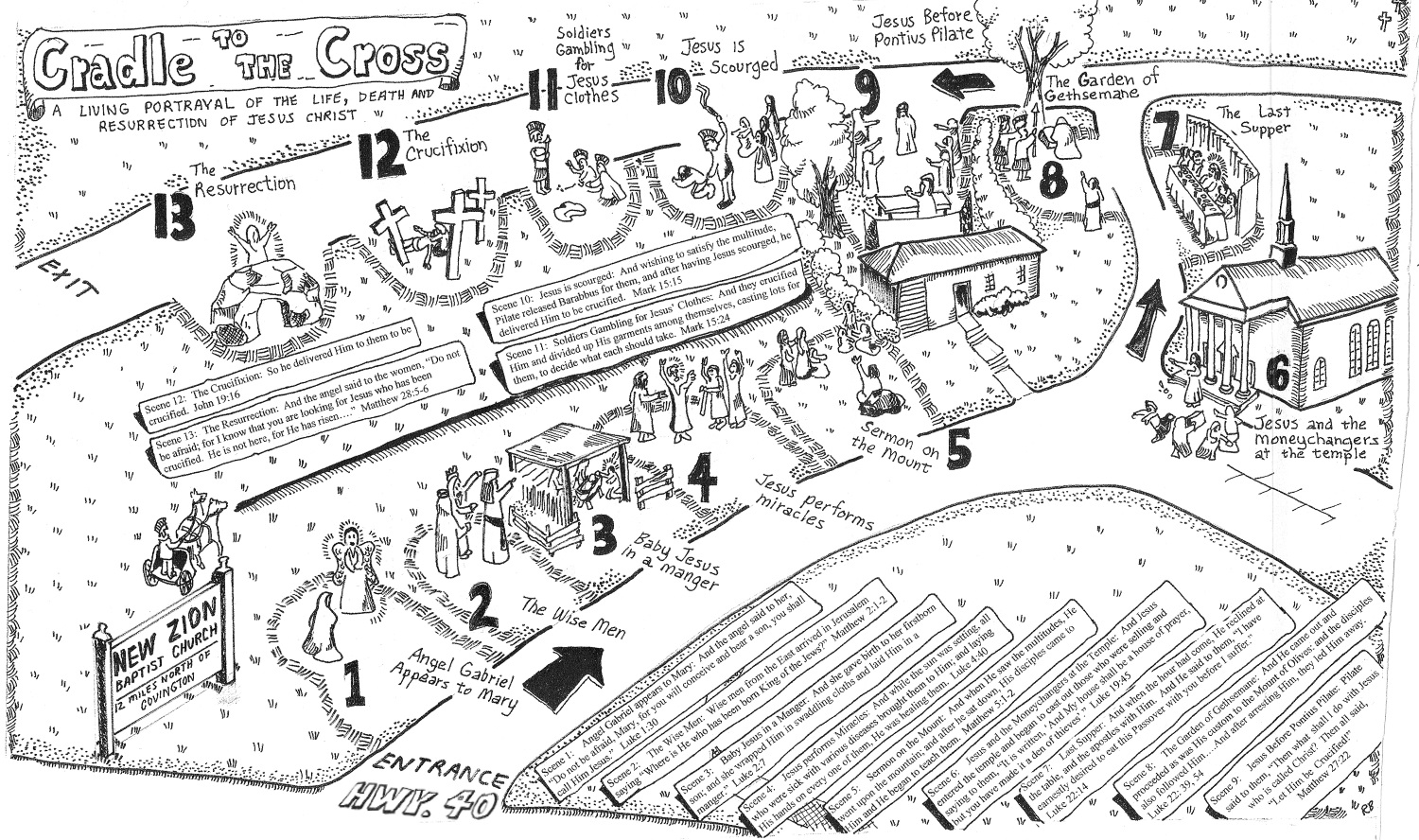 The Barthet Gallery: Cradle To The Cross Map