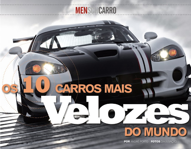 CARROS: Os 10 carros mais velozes do mundo‏ - Revista Mensch