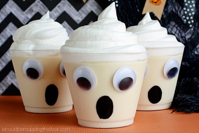 Ghostly Pudding Cups with White Chocolate Raspberry Pudding | i should ...